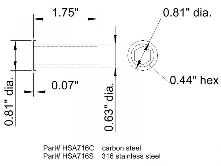 hex shaft adapter | JPS Rollers.com